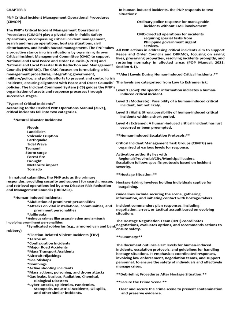 Chapter 3 | PDF | Natural Disasters | Crime Scene