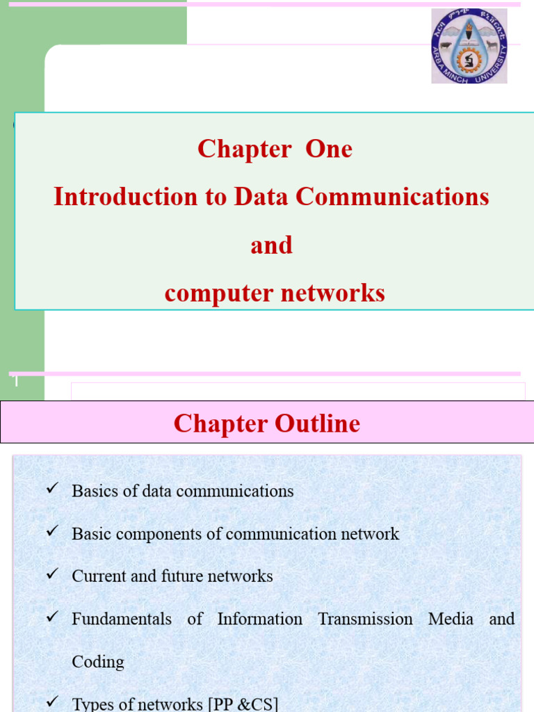 Chapter_One of Networking | PDF | Computer Network | Telecommunications
