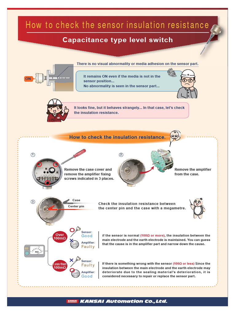 How To Check The Sensor Insulation Resistance | PDF | Electronics ...