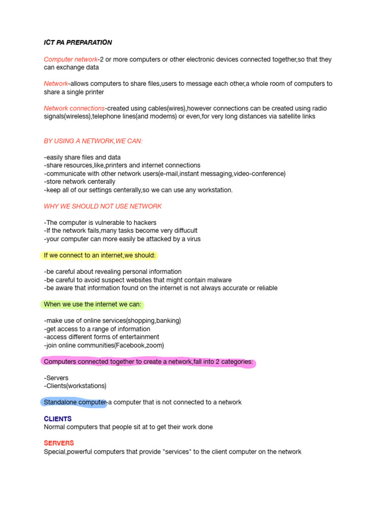 ICT unit 1 | PDF | Computer Network | Wireless Lan
