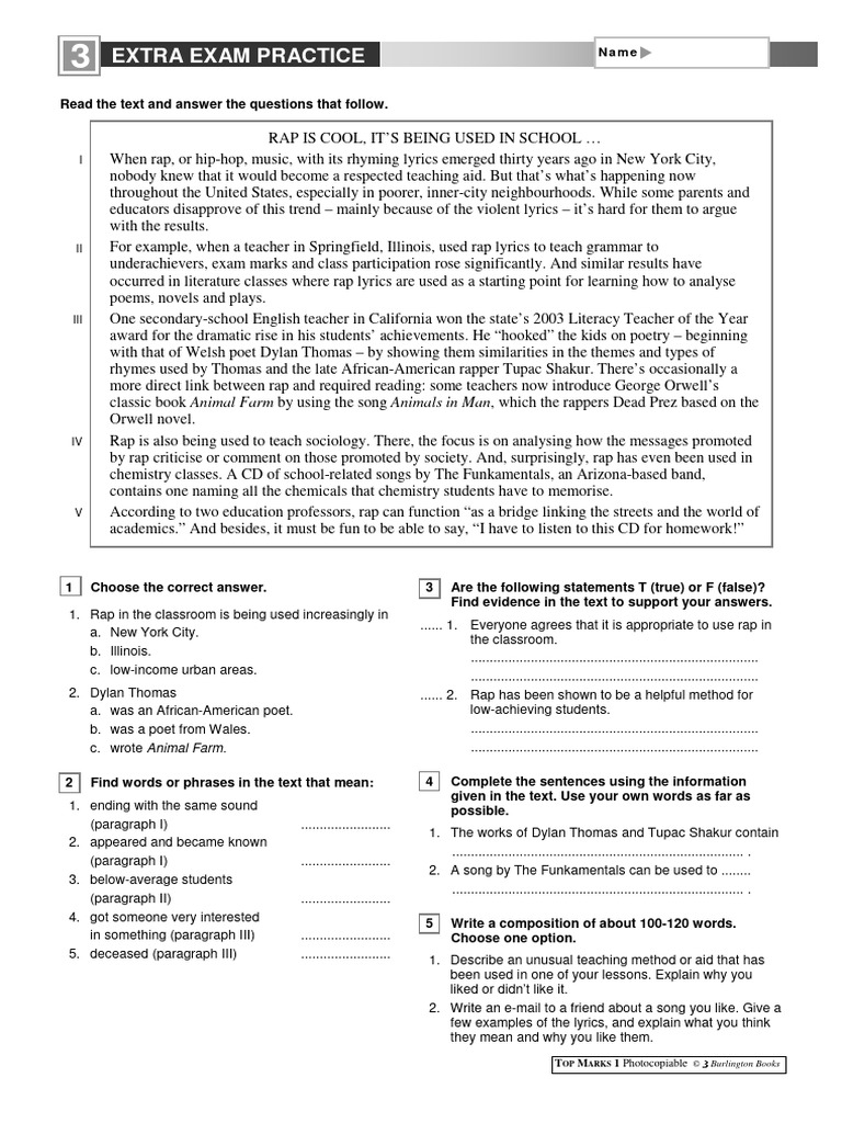 147_Reading Text 3 | PDF | Hip Hop Music