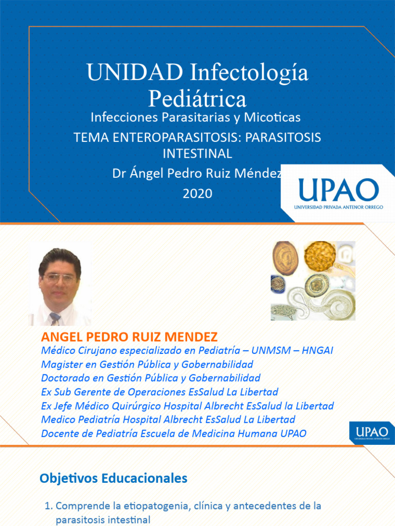Mehu525 - U3 - T12 - Parasitosis Intestinal | PDF | Especialidades ...