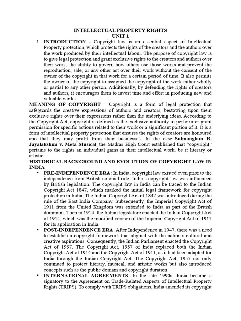 Understanding Copyright Law in India | PDF