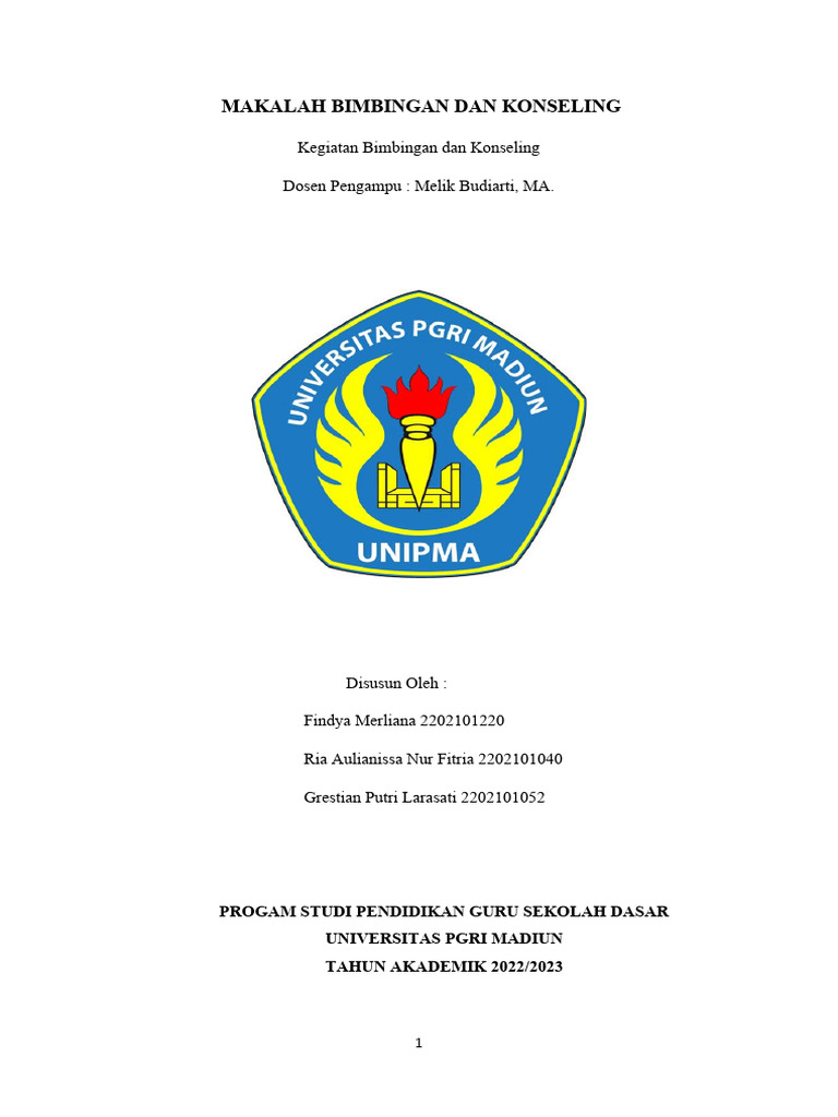 Makalah BK | PDF | Karier & Perkembangan