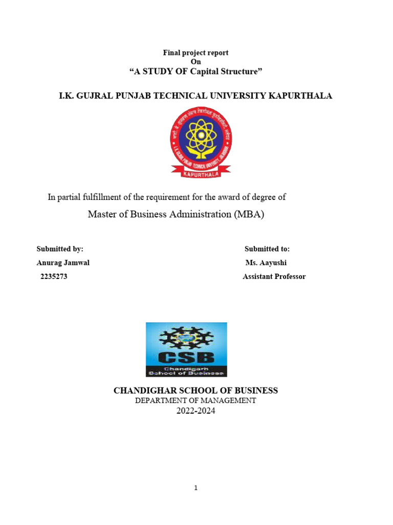 Capital Structure | PDF | Capital Structure | Equity (Finance)