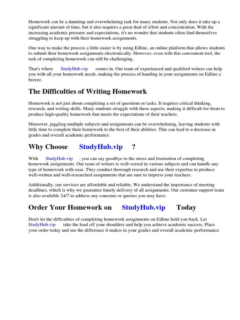 Homework Hand in Edline | PDF | Homework