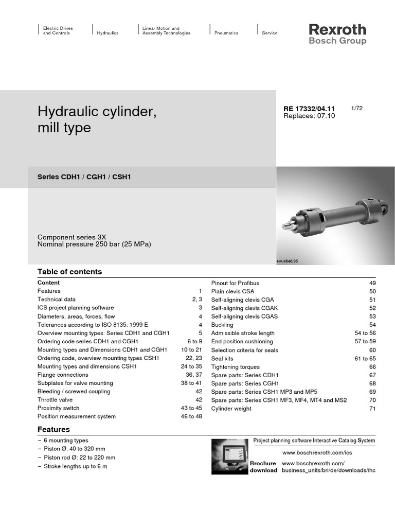 CDH1-Datasheet | PDF | Piston | Mechanical Engineering