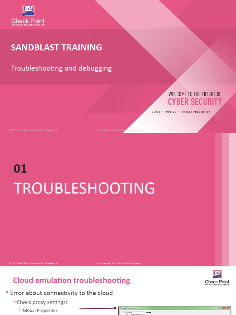 Check Point SandBlast Troubleshooting Guide | PDF | Debugging | Computer Networking