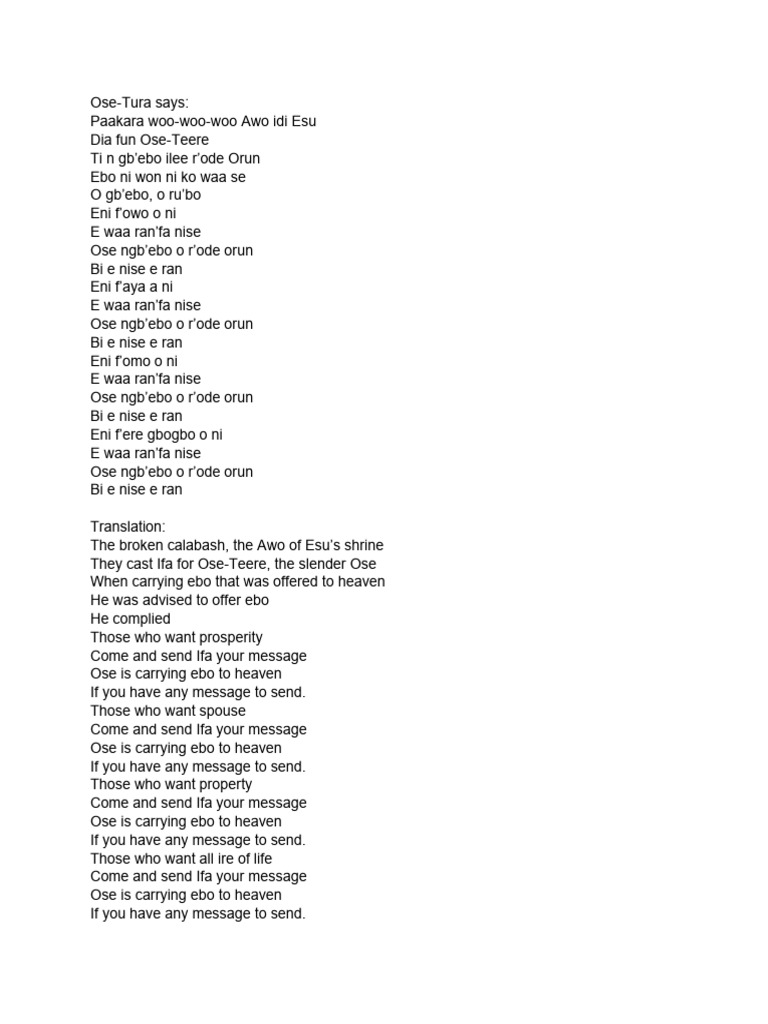 Ose Tura | PDF | Religion & Spirituality