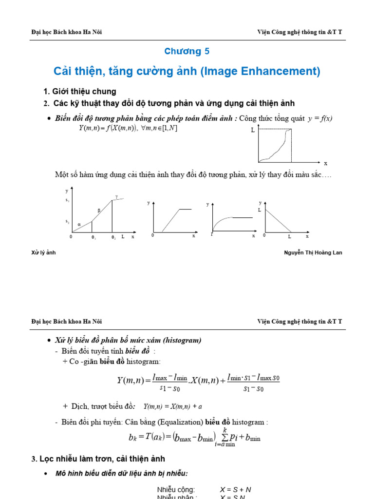 IT4090 - Ch5 - Image Enhancement - SV | PDF