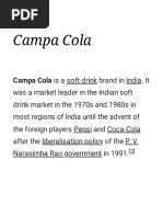 Campa Cola Product List and Price | PDF | Soft Drink | Drink