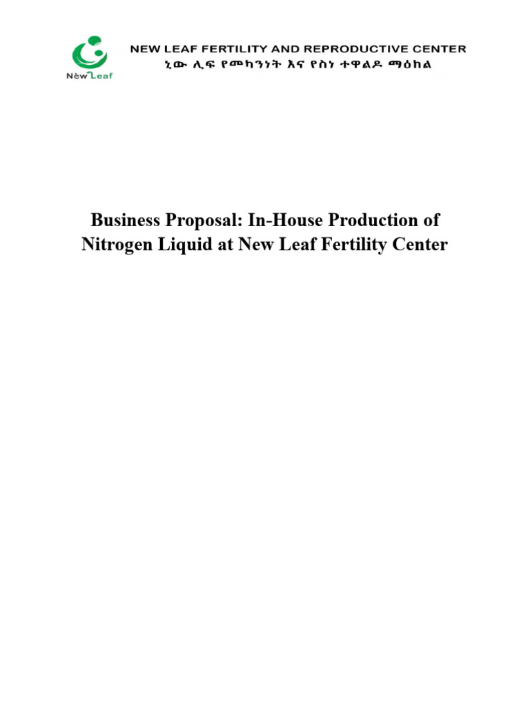 Nitrogen liquid Business Proposal | PDF | Project Management | Outsourcing