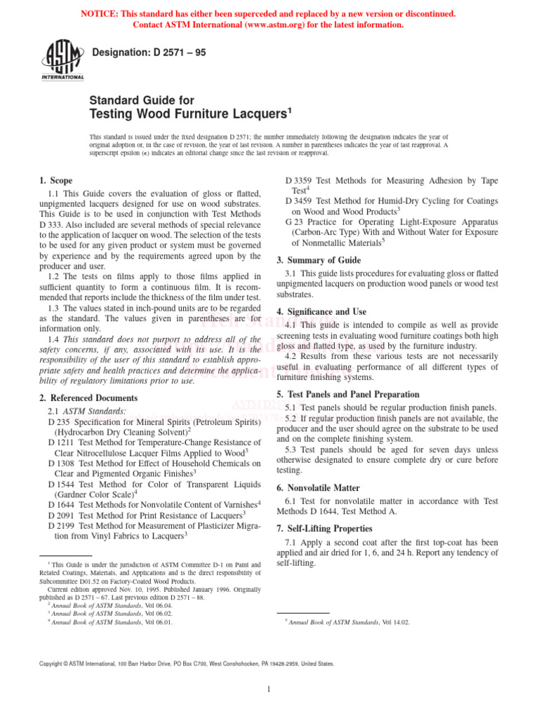 Astm D2571 95 | PDF | Materials