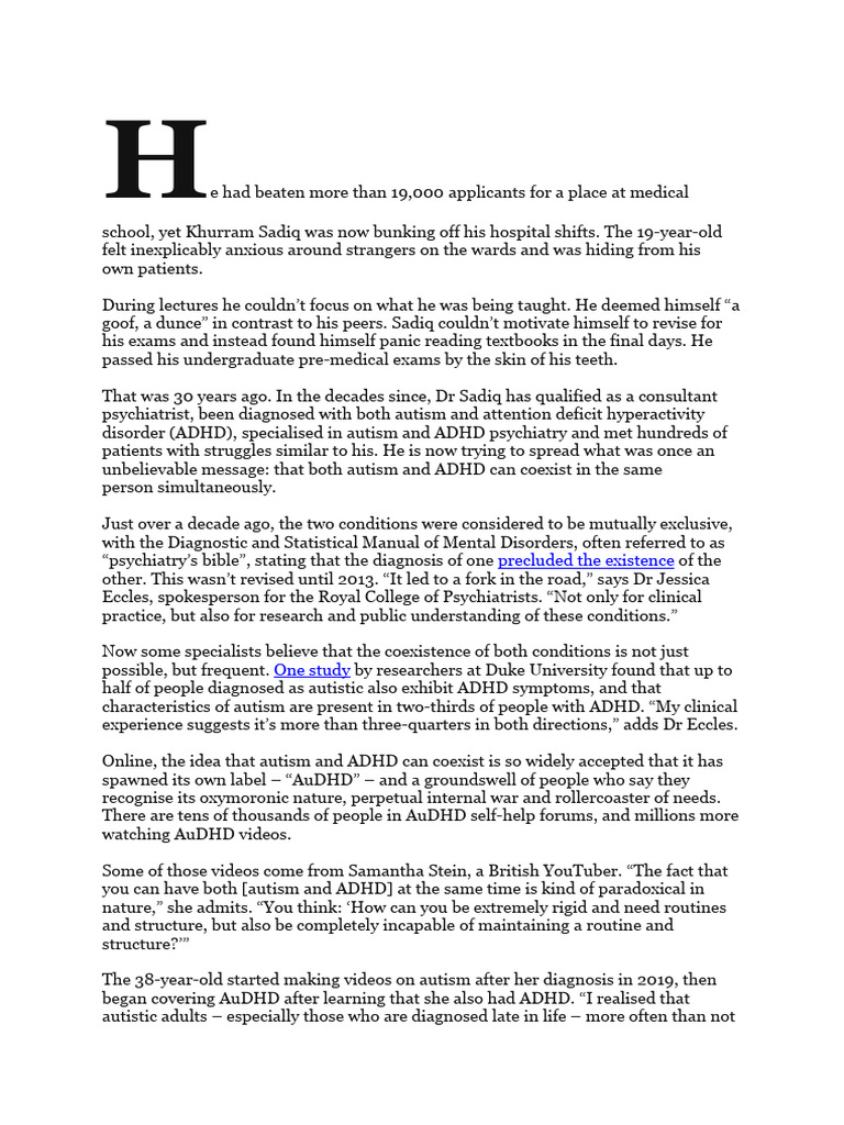 The Sudden Rise of AuDHD What Is Behind The Rocketing Rates of This ...