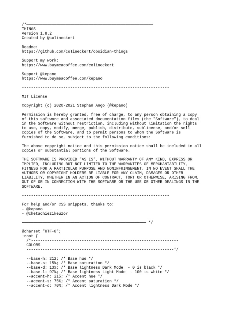 Obsidian | PDF | Text | Typography