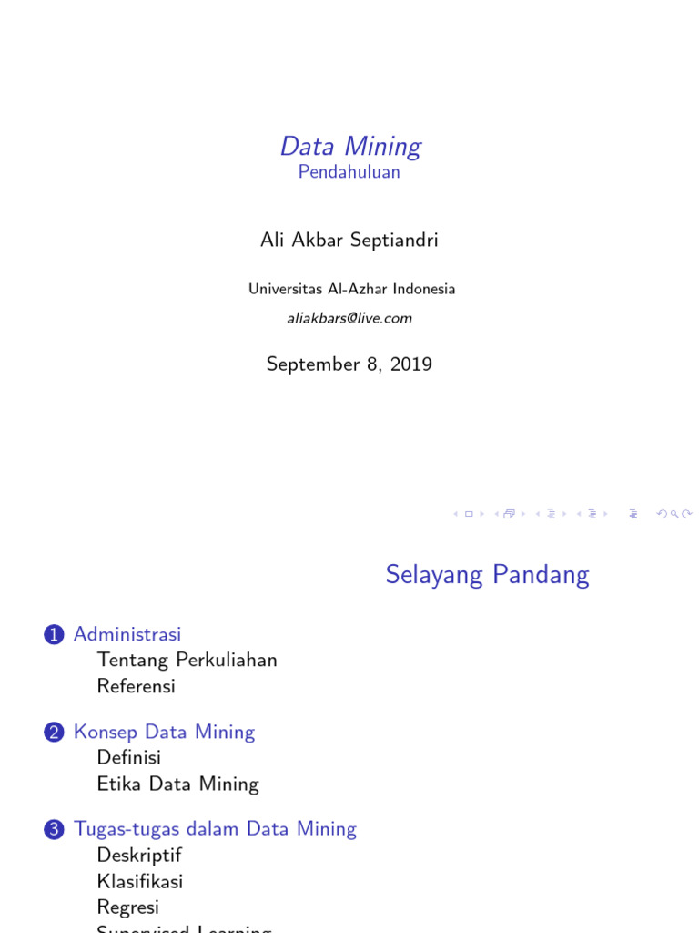 Data Mining: Konsep dan Metode | PDF | Mean Squared Error | Data Analysis