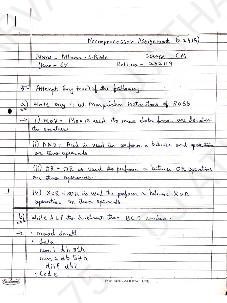 Mic Assignment | PDF
