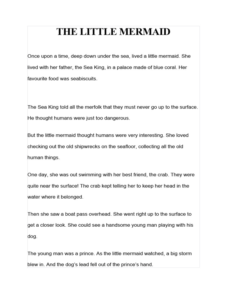The Little Mermaid | PDF | Mermaid