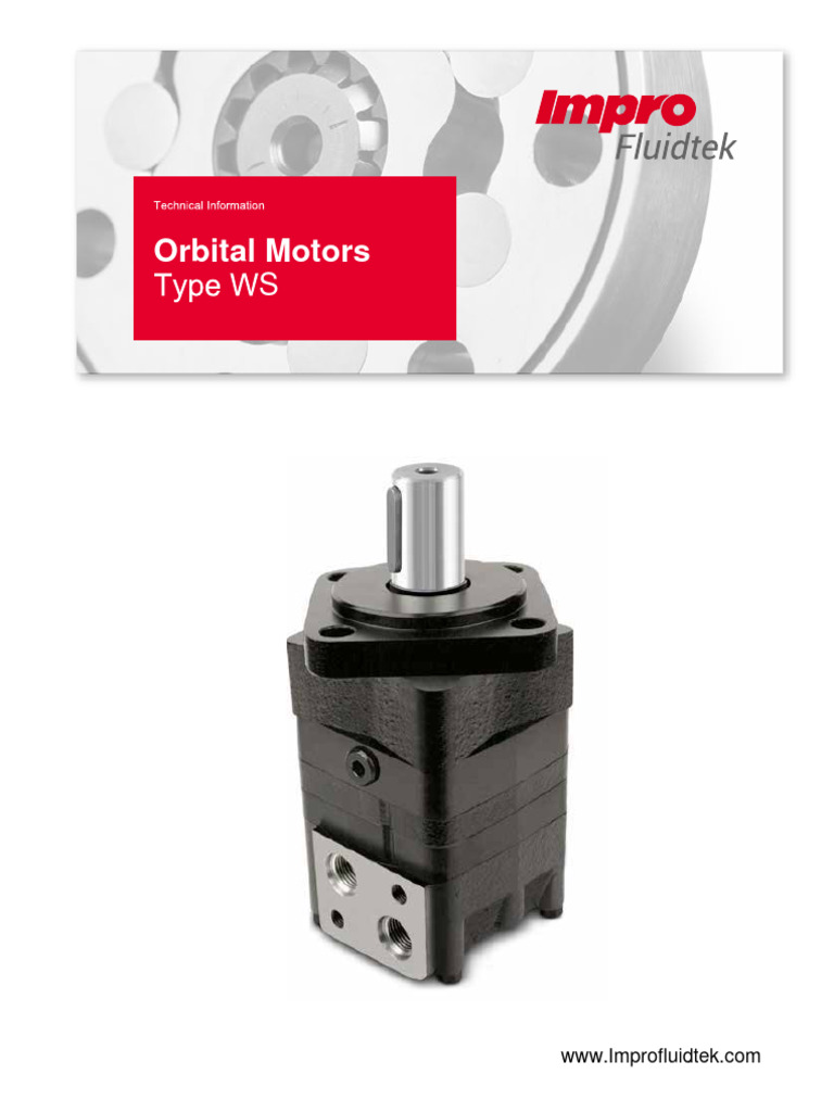WS Orbital Motors Technical Information | PDF | Bearing (Mechanical) | Pump