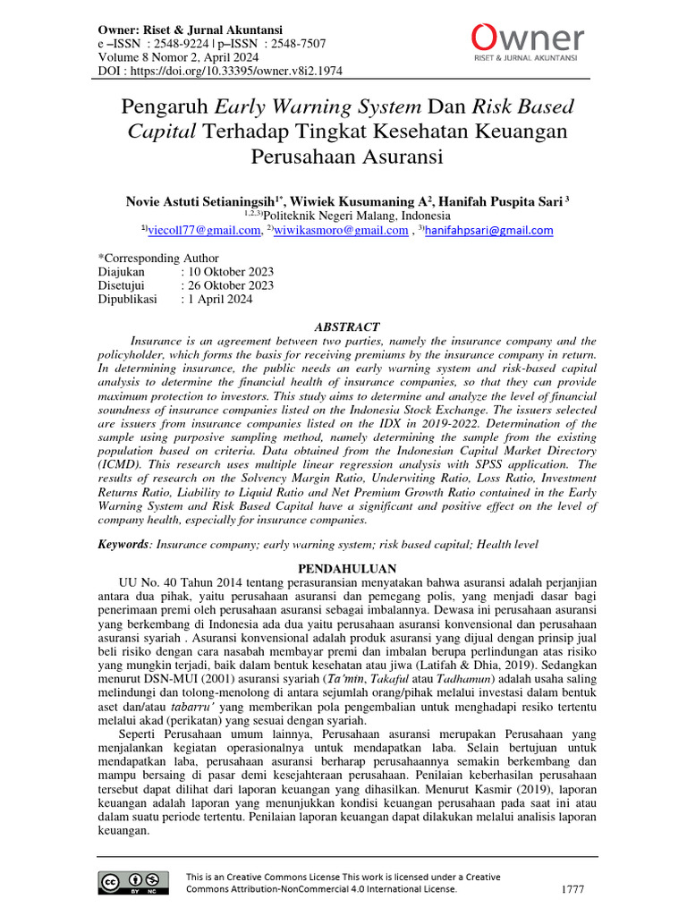 1974-Article Text-12171-1-10-20240329-1 | PDF | Insurance | Variable (Mathematics)