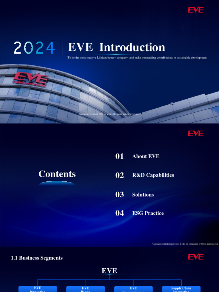 EVE company introduction 2024.02 | PDF | Lithium Ion Battery