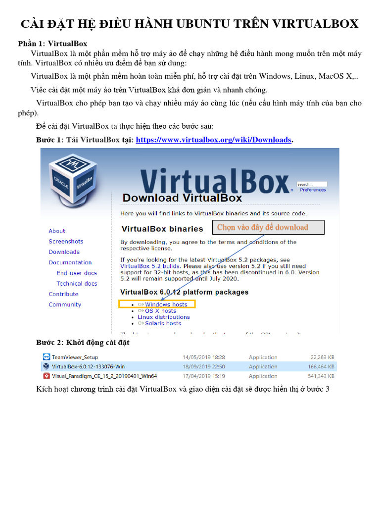 Cài Đặt Hệ Điều Hành Ubuntu Trên Virtualbox | PDF