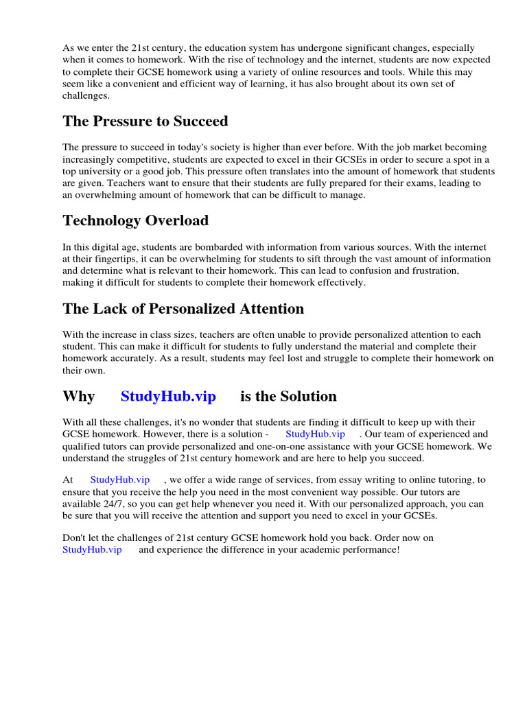 21st Century Gcse Homework | PDF | Http Cookie | Homework