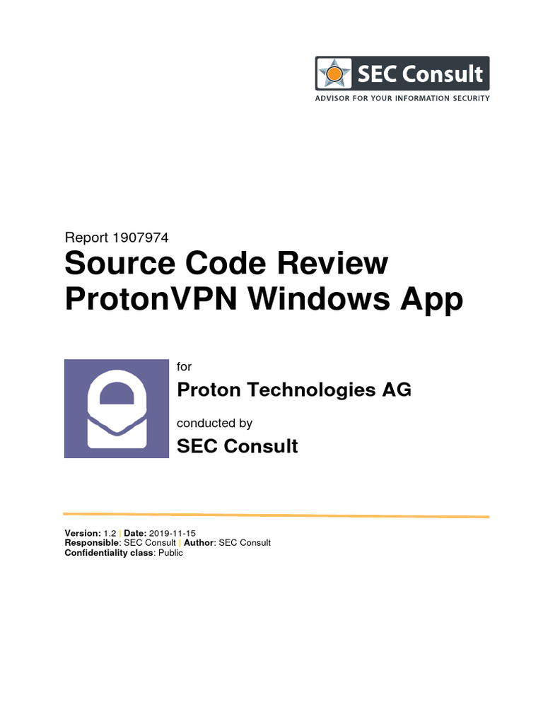 ProtonVPN-Windows-app-audit-report-2020 | PDF | Microsoft Windows | Vulnerability (Computing)