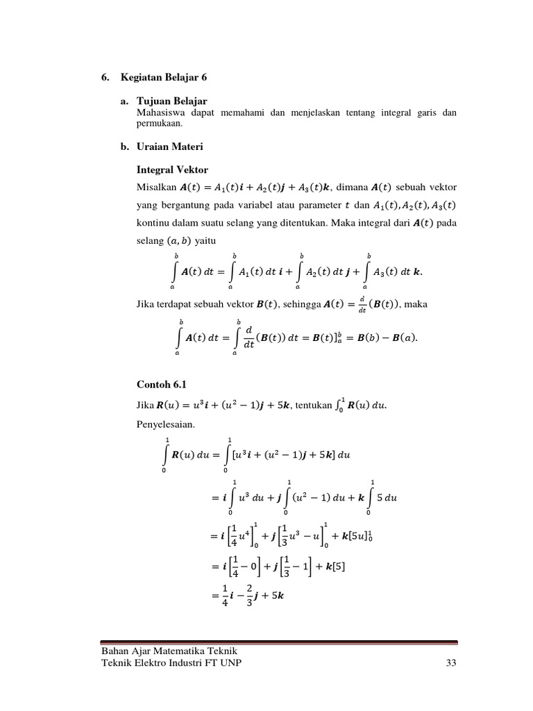 7 Integral Garis Dan Permukaan | PDF