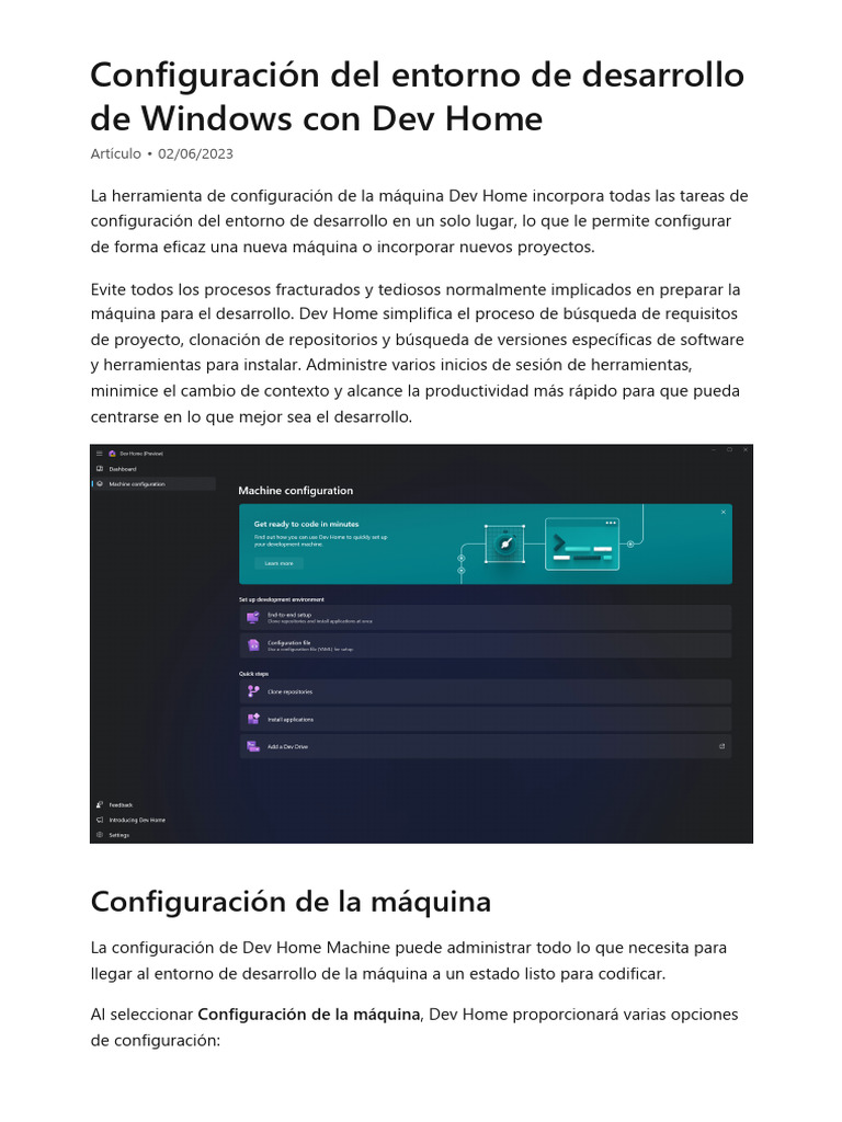 Windows Dev Environment 20 | PDF
