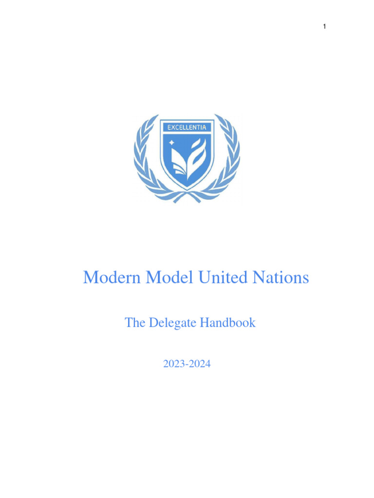 GMAMUN 2023 Delegate's Handbook | PDF