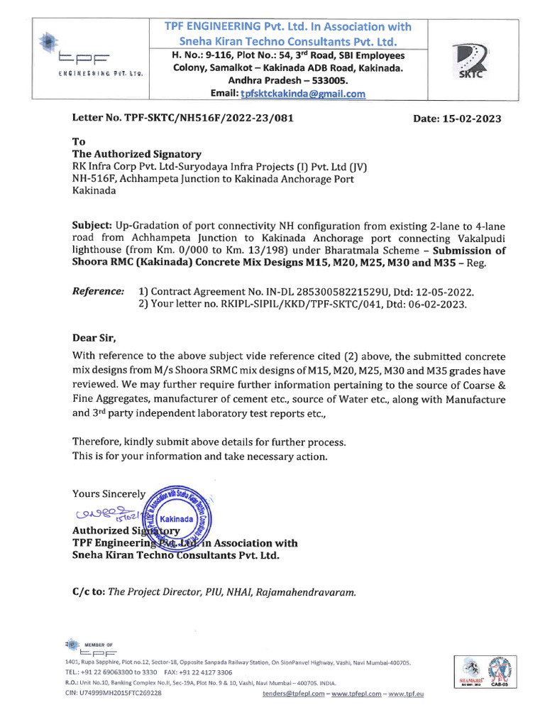 Shoora RMC Mix Designs | PDF