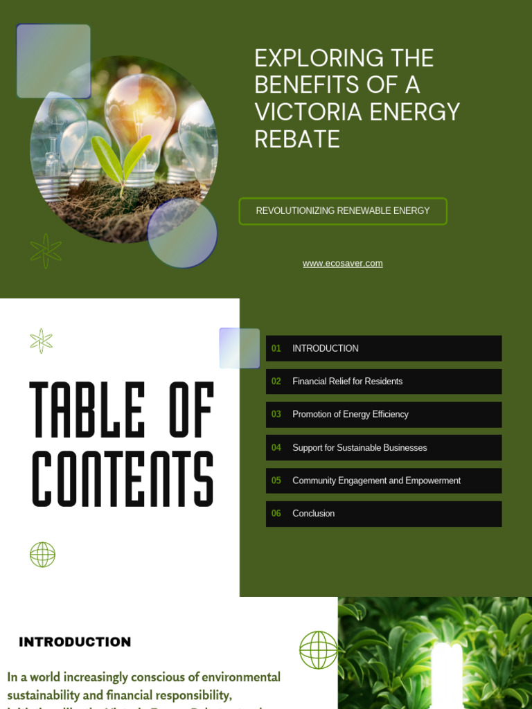 Victoria Energy Rebate Benefits Explained | PDF | Efficient Energy Use ...