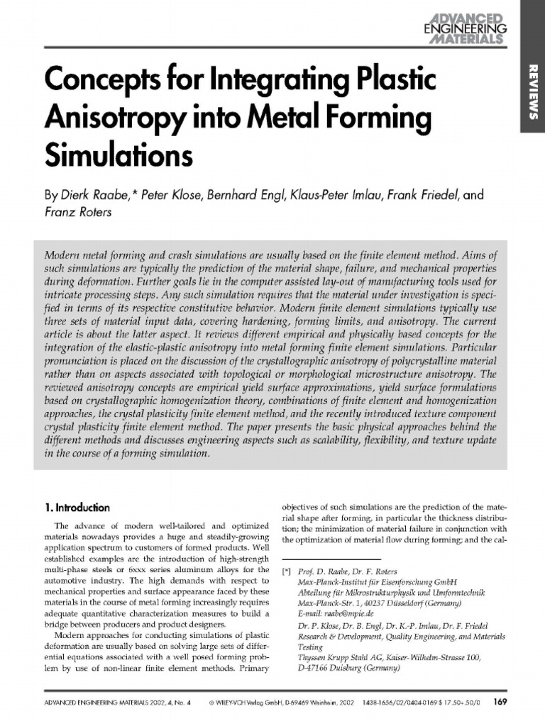 Crystal - Plasticity - Finite - Element - Method (2) - Page - 01 | PDF