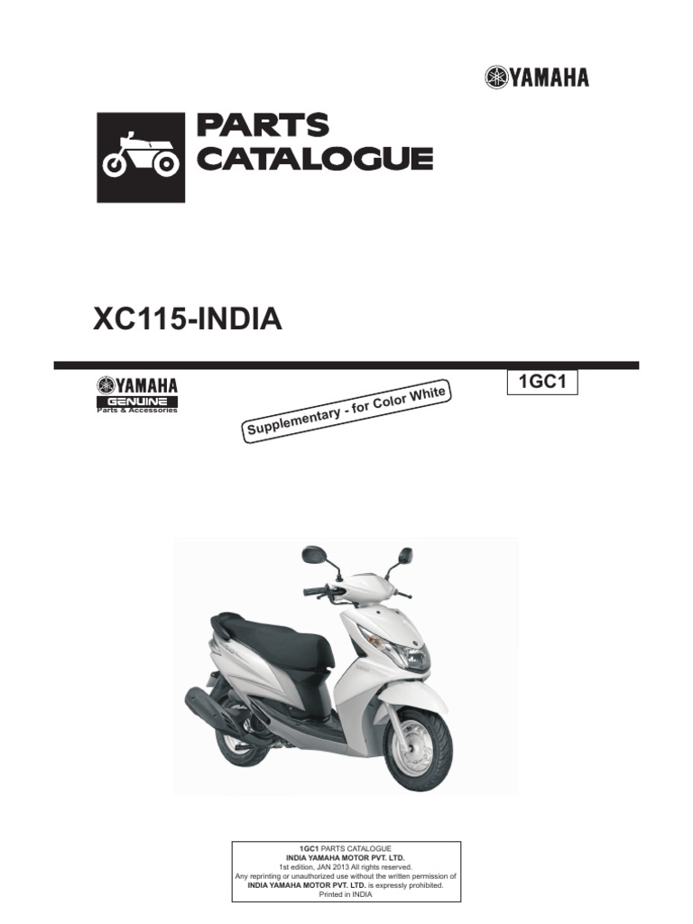 1GC1 Supp White Color Parts | PDF | Screw | Motor Vehicle