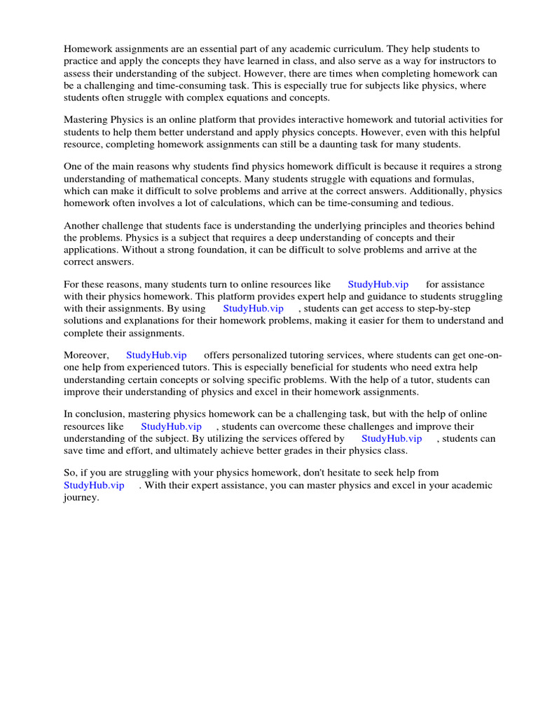 Mastering Physics Homework 7 Answers | PDF | Homework | Popular Culture & Media Studies