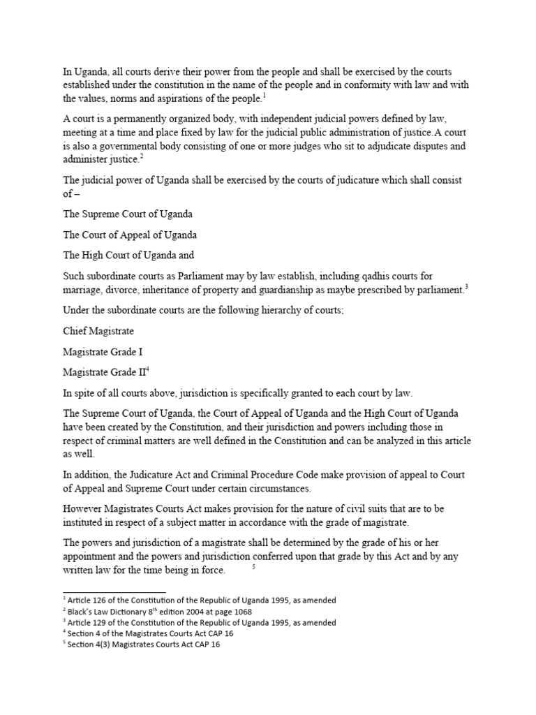 hierrachy of courts | PDF | Magistrate | Supreme Courts