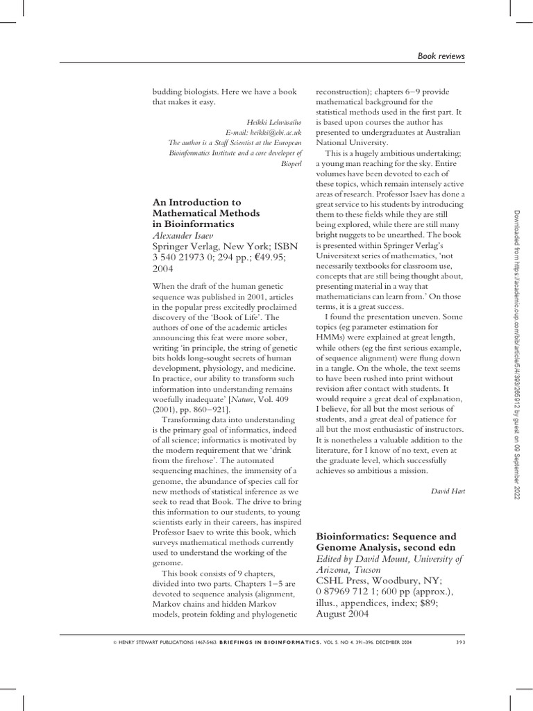 393 B | PDF | Bioinformatics | Single Nucleotide Polymorphism