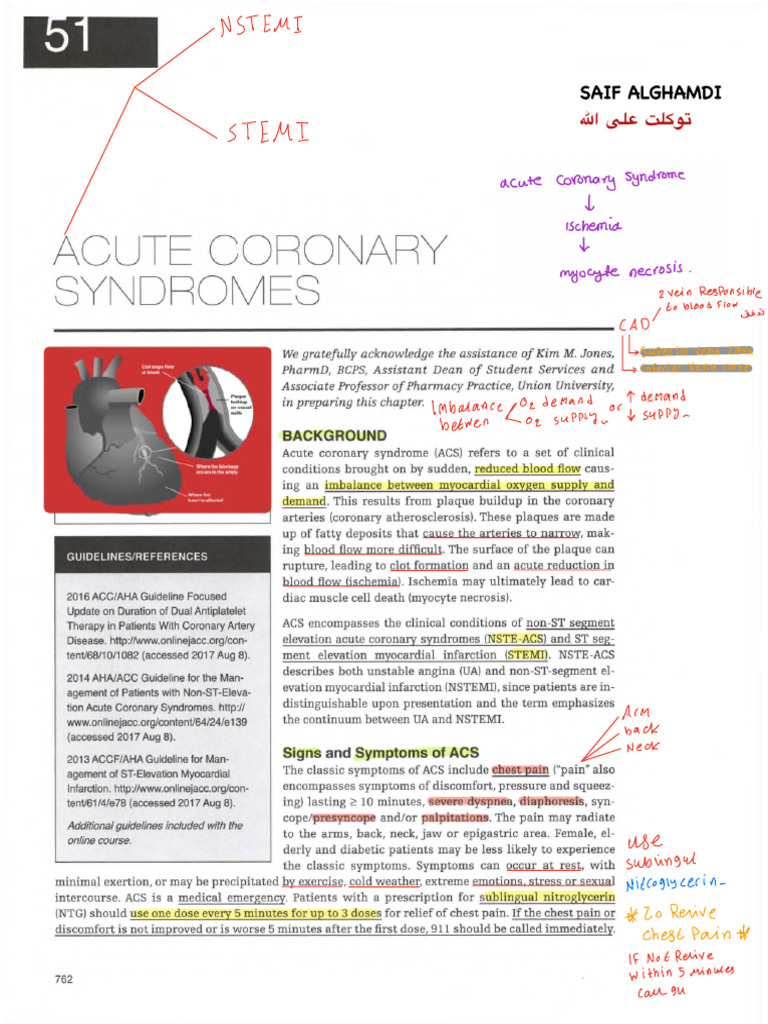 Acute Coronary Syndrome | PDF | Myocardial Infarction | Electrocardiography