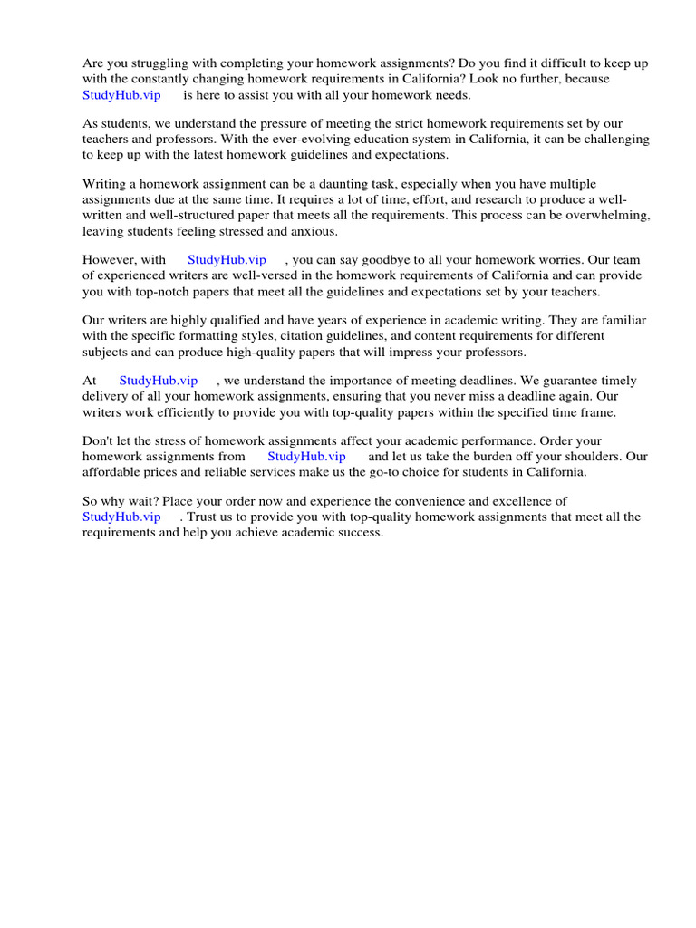 Homework Requirements California | PDF | Databases | Homeschooling