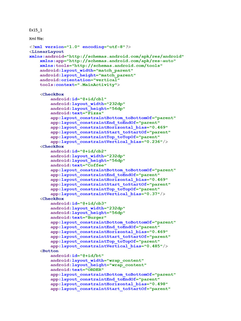 Ex 15 | PDF | Android (Operating System) | Mobile Computers