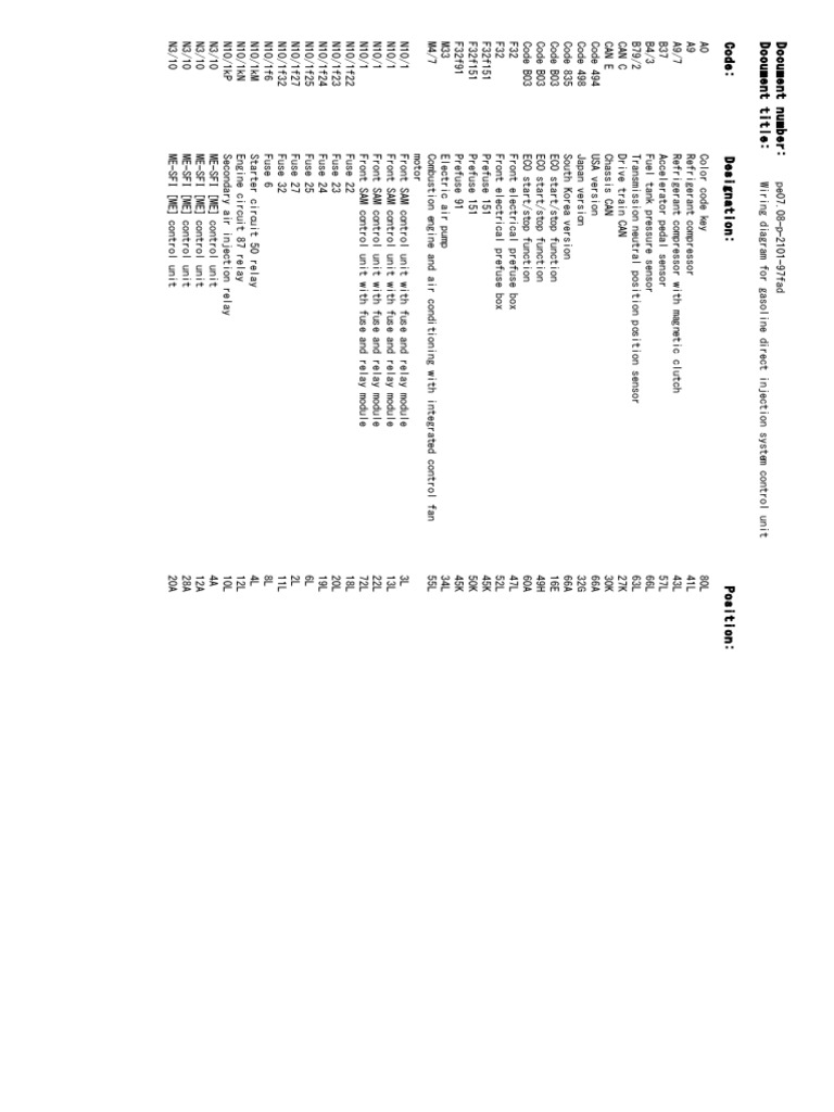 Engine Computer M271.8 - Body Side | PDF