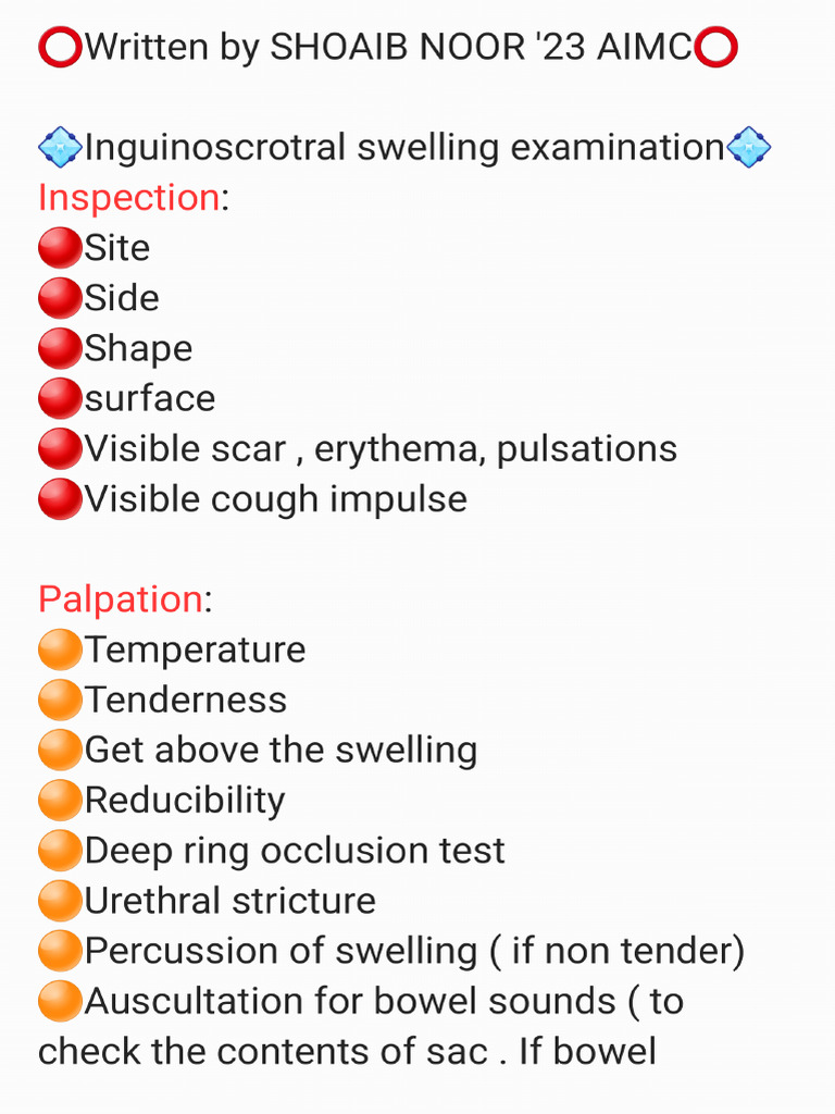 Surgery Examination Pts Checklist - 240402 - 235401 | PDF