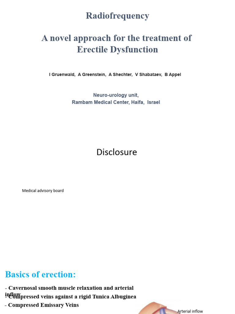 Hilam 281021 Radio Frequency Therapy | PDF | Angiogenesis | Erectile Dysfunction