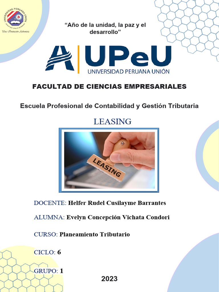 Introducción al Leasing: Características Clave | PDF