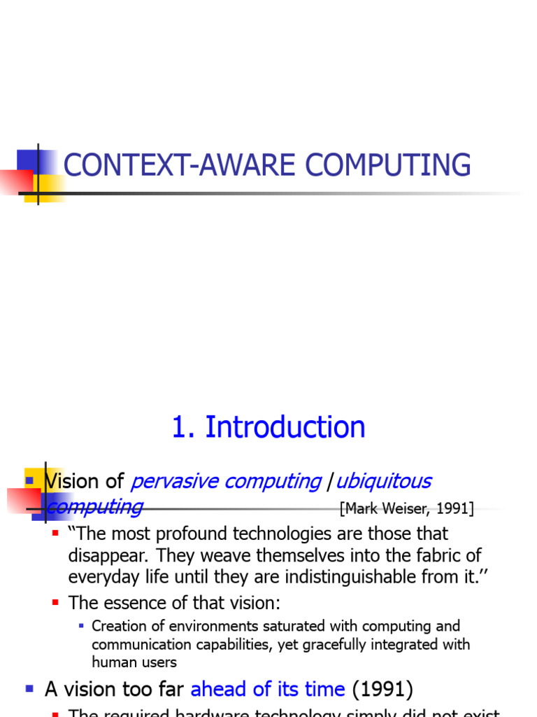 Context Aware Systems | PDF | Privacy | Computing