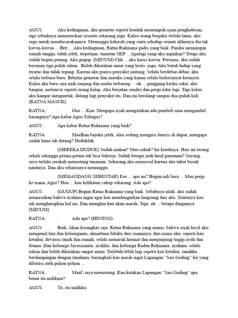 Pinangan. Pemeranan 1 | PDF