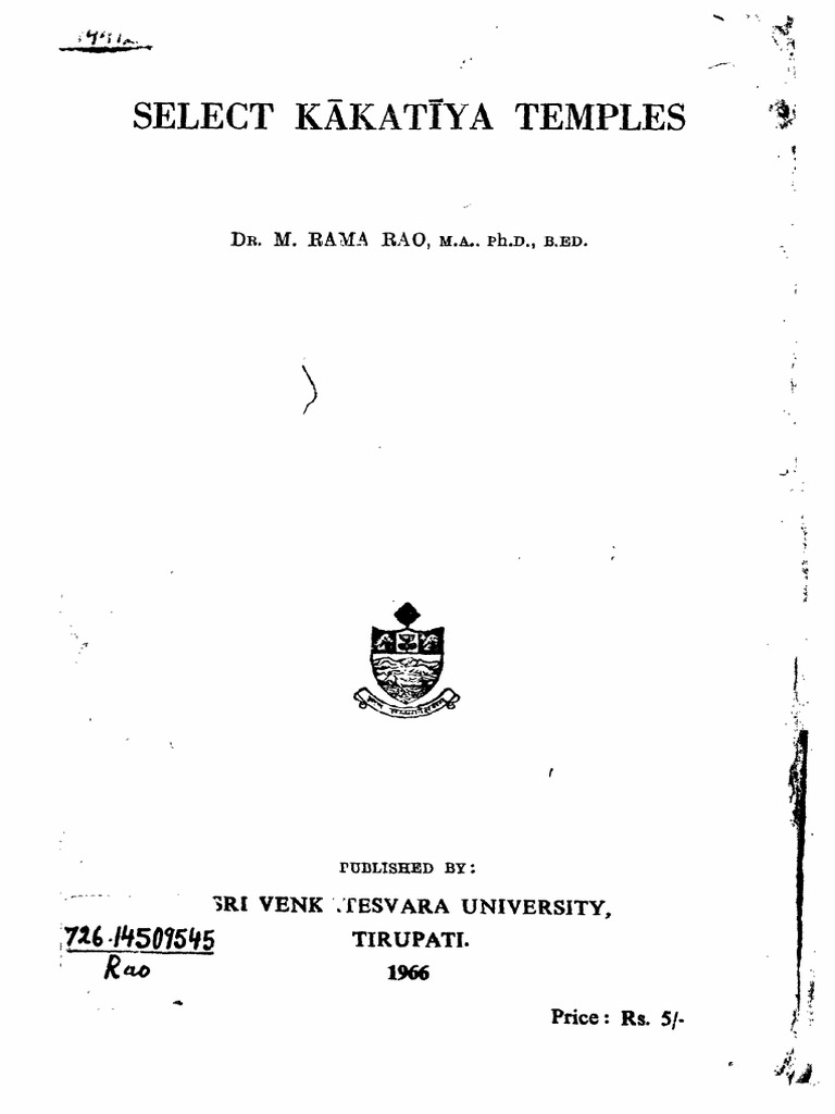 Select Kakatiya Temples | PDF