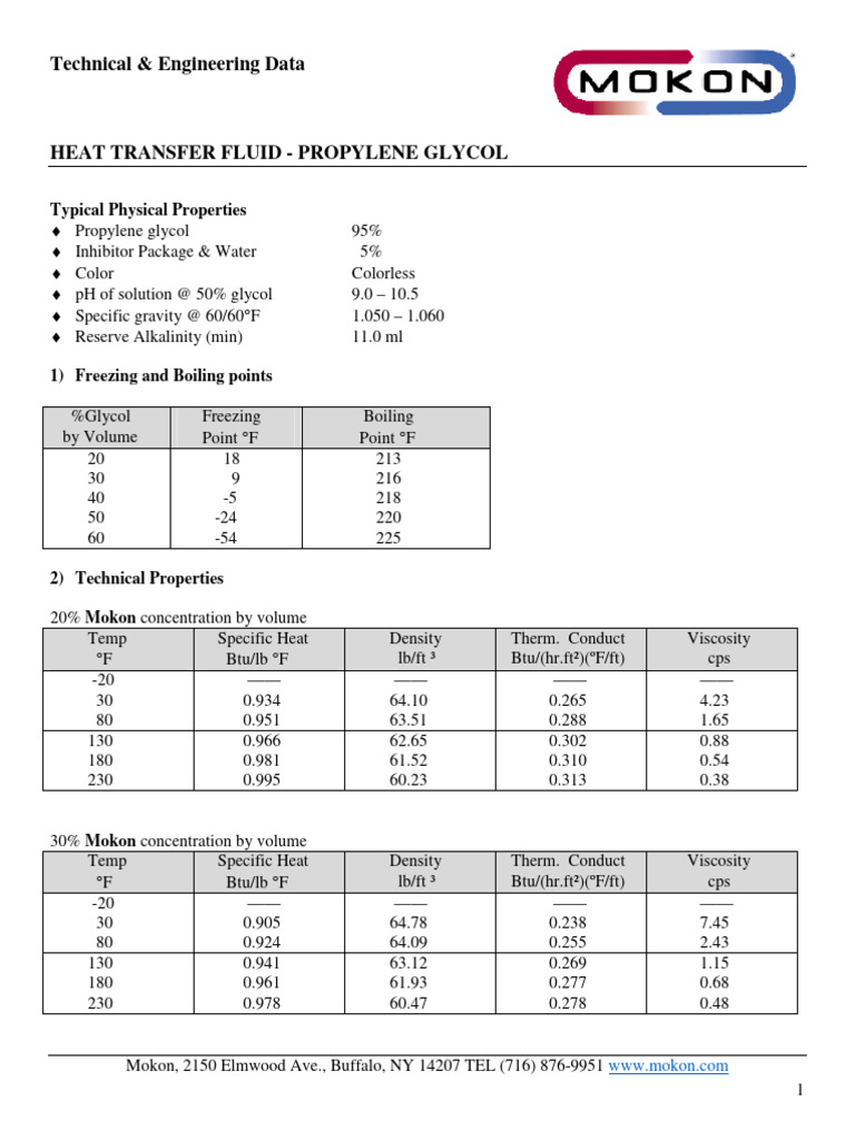 Propylene-Glycol-Technical-Data | PDF | Viscosity | Pipe (Fluid Conveyance)