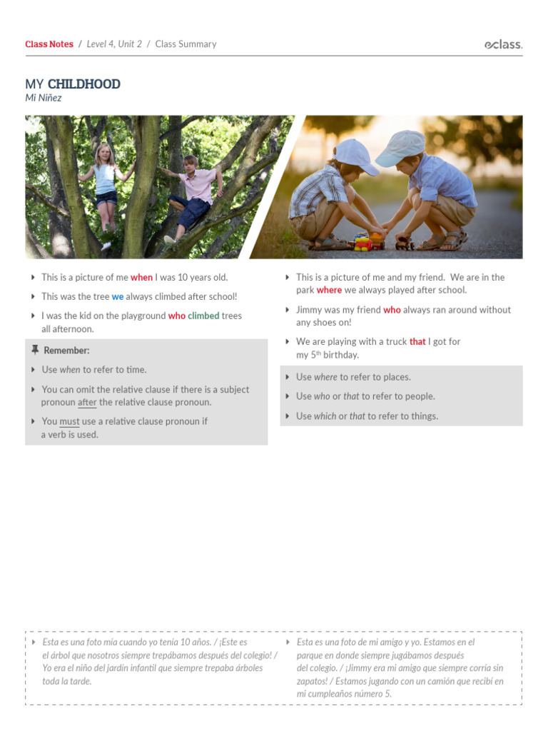 English Class Unit 2 Pdf Grammar Linguistics